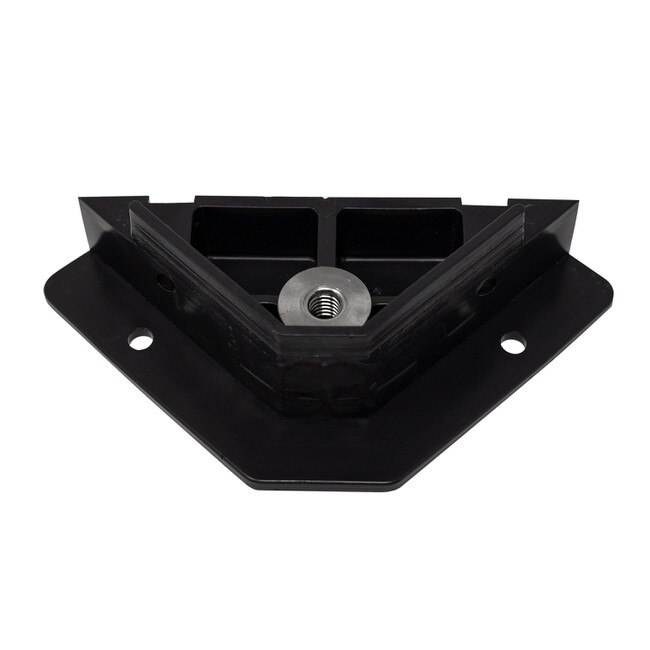 Nylon Corner Brace | Threaded Stem 5/16-18 | Black Nylon Corner Mount ...