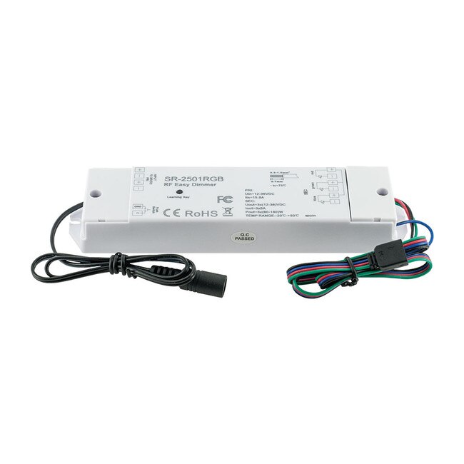 RGB LED Controller 12V and 24V | RF-RGB-RECVR