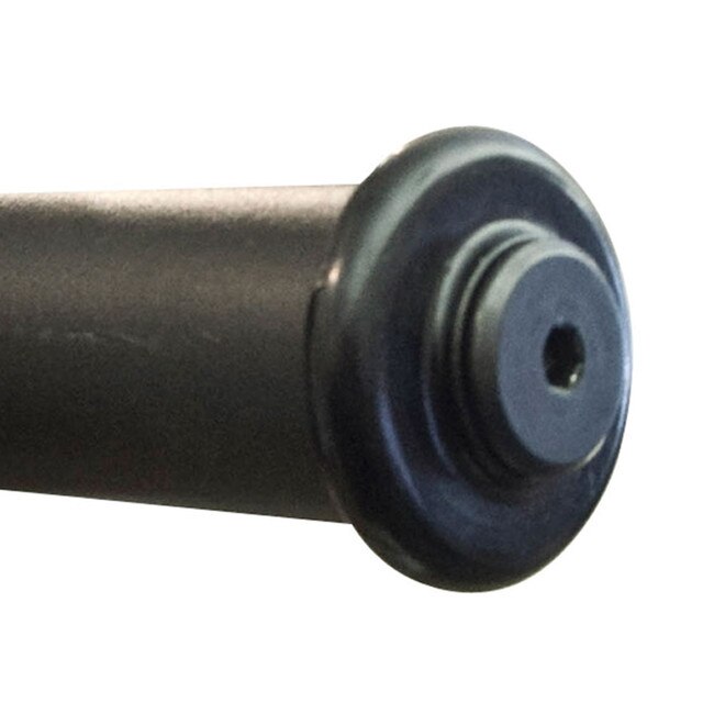 Matte Black Flat End Stops for Rolling Ladder