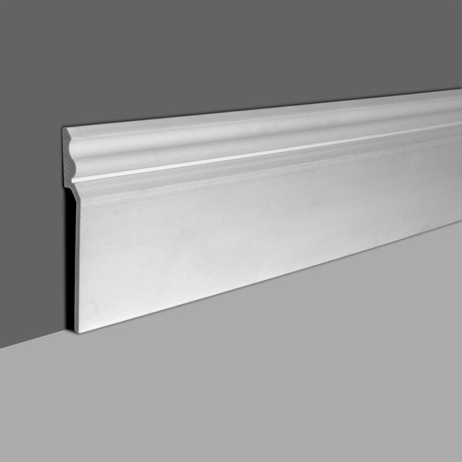 Vinyl Baseboard 7-3/4in High x 7/8in Proj | ZZ-PVC-4887-OVER