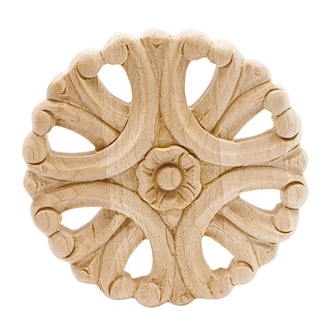 Hand Carved | Solid North American | Rosette Applique | RWC003 Series ...