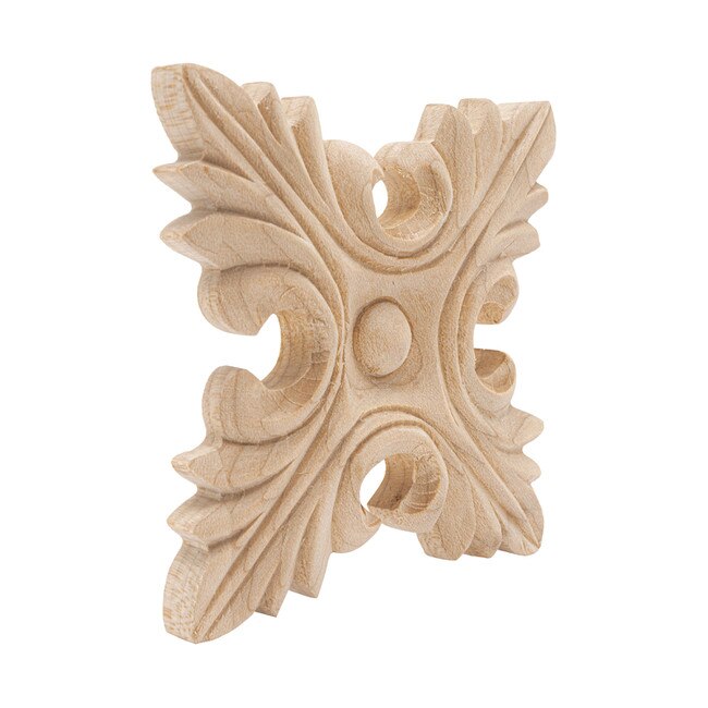 Hand Carved | Solid North American | Rosette Applique | RWC011 Series ...