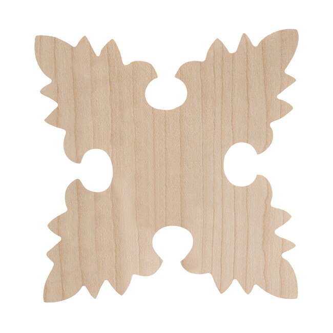 Hand Carved | Solid North American | Rosette Applique | RWC011 Series ...