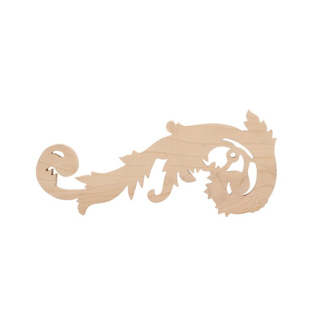 Decorative Architectural Wood Scroll | RWC204