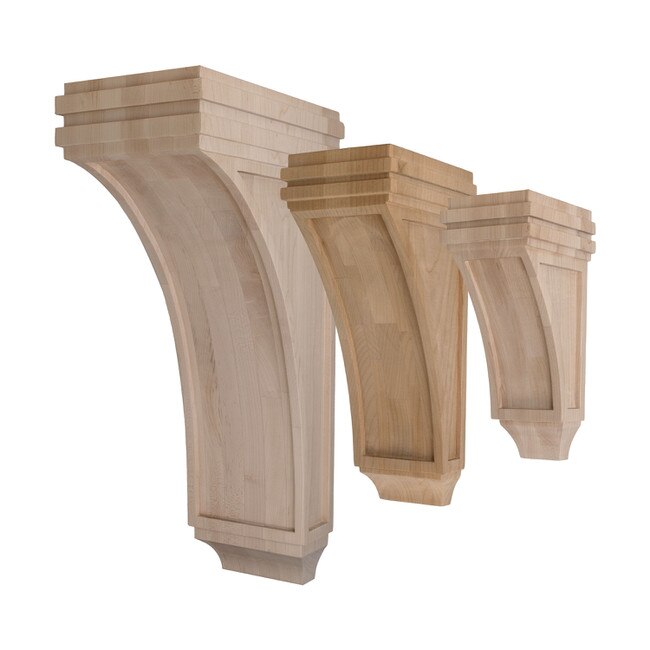 Unfinished | Solid North American Hardwood Corbel | RWC830 Series