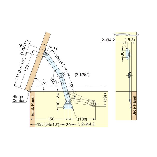 Sugatsune Stainless Steel Right Free Stop Torque Lid Stay | S-100T30R ...