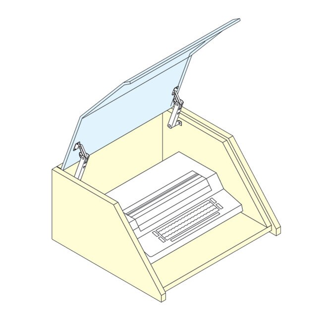 Sugatsune Stainless Steel Right Loaded Spring Lid Stay with Side ...