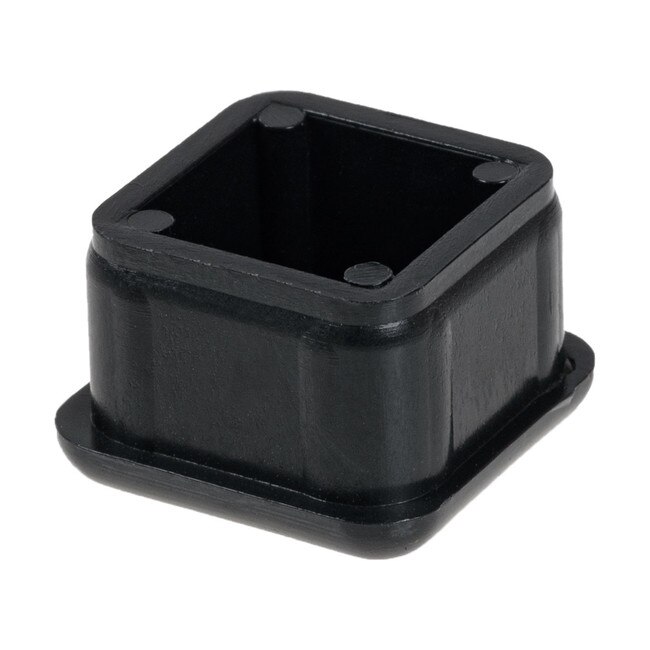 3/4in Sq | 18 Gauge Black Finish ABS | Plastic Inside End Cap for ...