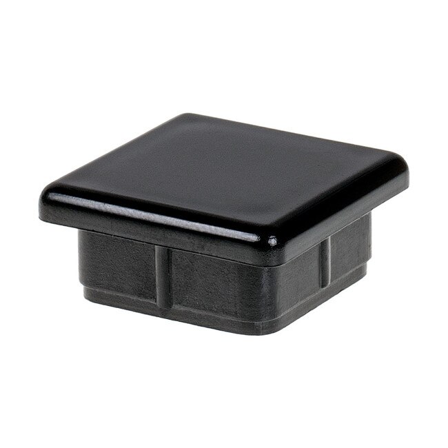 Square Plastic Standard End Cap 1-1/4in Sq | S50-4816BK