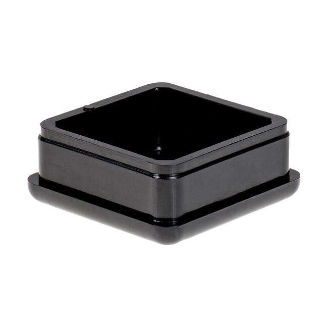 Square Plastic Standard End Cap 1-1/2in Sq | S53-2416BK