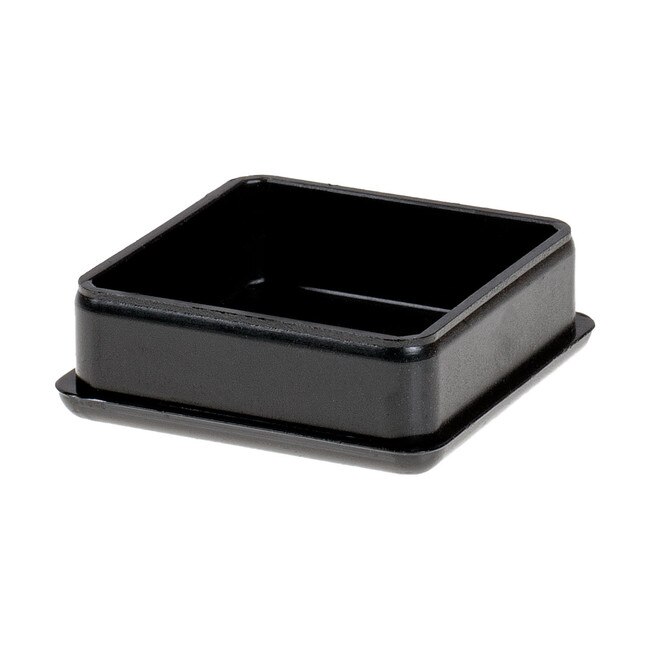 1-1/2in Sq | 18 Gauge Black Finish ABS | Plastic Inside End Cap for ...