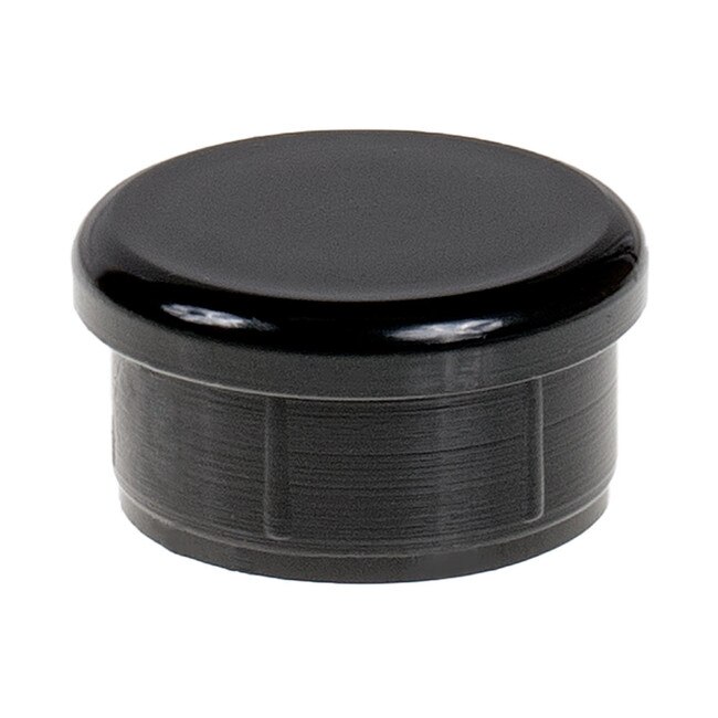 Plastic End Cap for Round Tubing 1in Dia | S56-48-6411BK