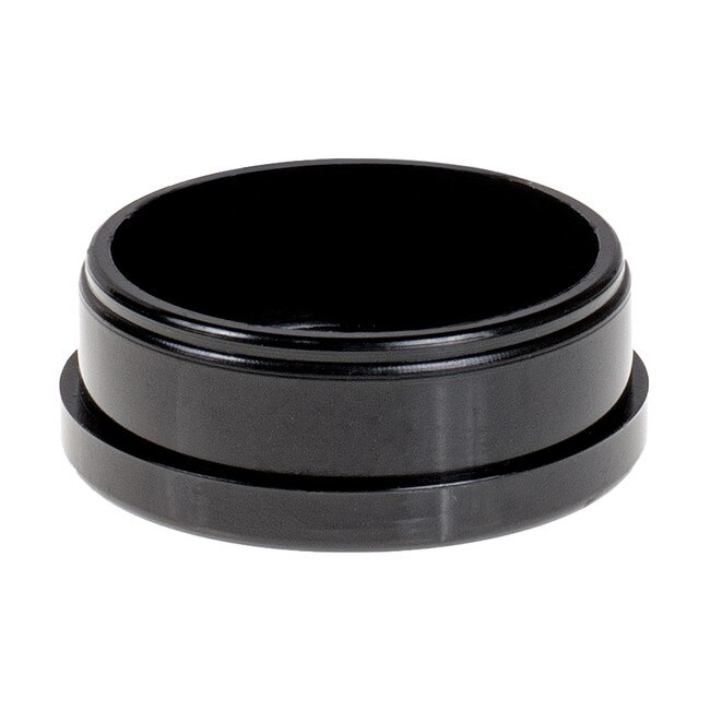 1-1/2in Dia | 18 Gauge Black Finish ABS | Plastic Round Inside End Cap ...