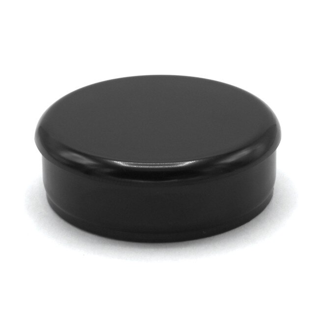 1-1/2in Dia | 20 Gauge Black Finish ABS | Plastic Round Inside End Cap ...