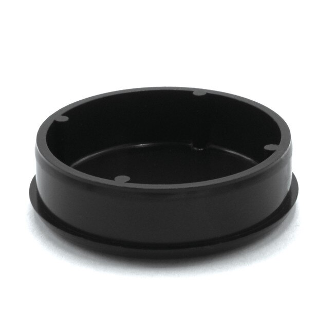 1-3/4in Dia | 18 Gauge Black Finish ABS | Plastic Round Inside End Cap ...