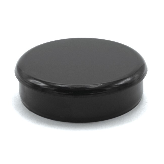 1-3/4in Dia | 18 Gauge Black Finish ABS | Plastic Round Inside End Cap ...
