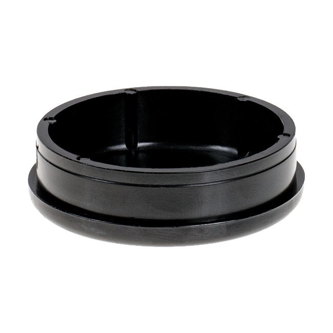 2in Dia | 16 Gauge Black Finish ABS | Plastic Round Inside End Cap for ...