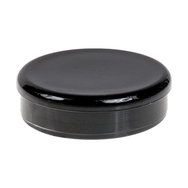 2in Dia | 18 Gauge Black Finish ABS | Plastic Round Inside End Cap for ...
