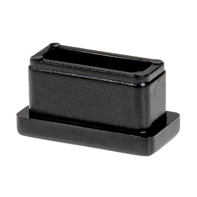 1/2in x 1in Rectangular | 16 Gauge ABS | Plastic Inside End Cap for ...