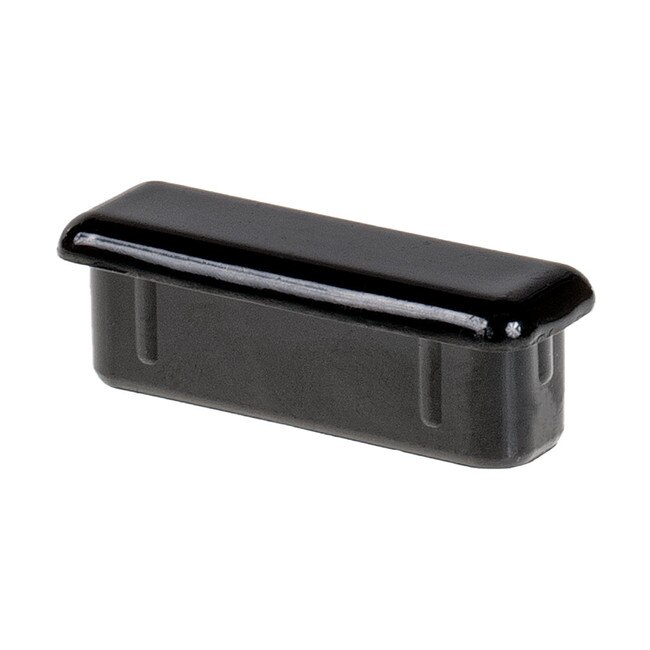 Rectangular Plastic End Cap 3/4in x 1-1/2in Rectangular | SHK-40R-BK