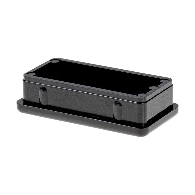 Rectangular Plastic End Cap 1in x 2in Rectangular | SHK-96R-BK-4