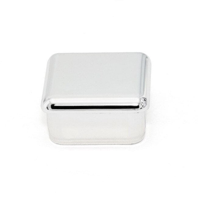 1in Sq | 18 Gauge ABS Chrome Plated | Plastic Inside End Cap for Tubing ...