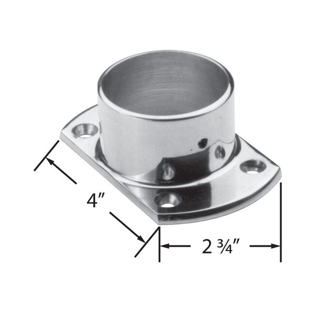 Flange for Railings Fits 2in Dia Rail | S83-221