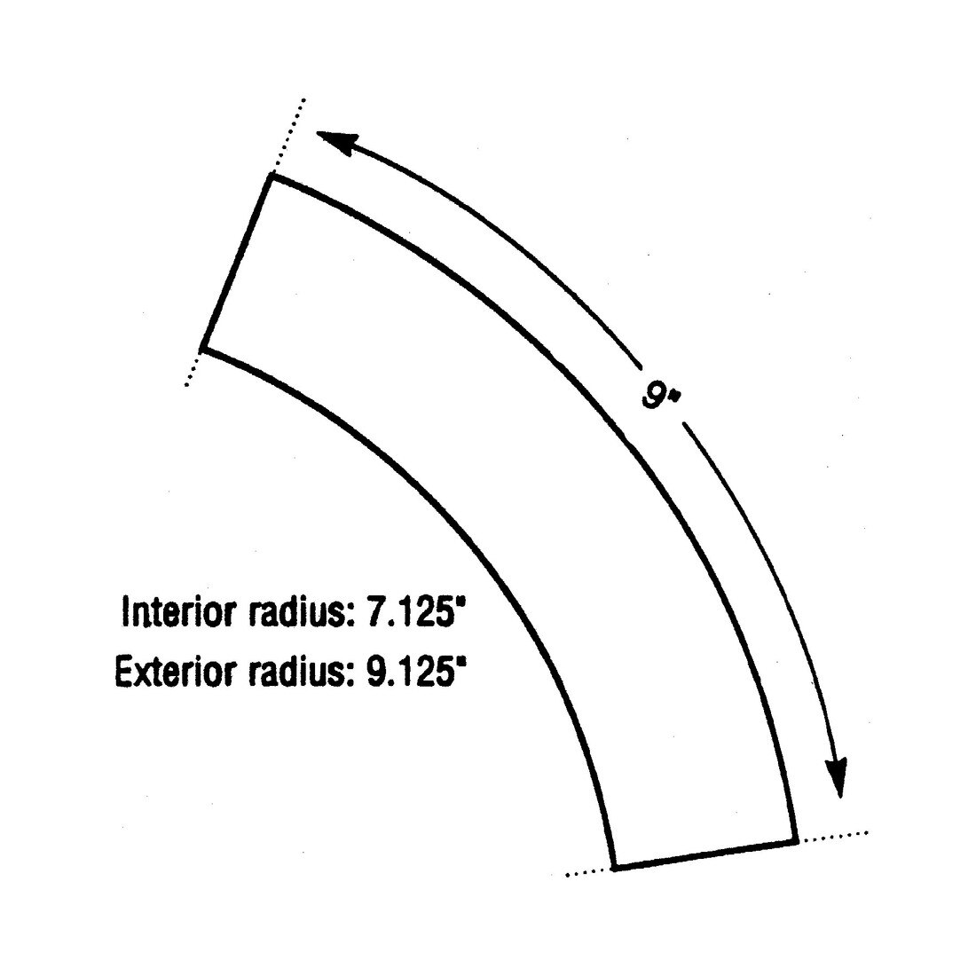 2" Diameter Red Oak Wood Easing