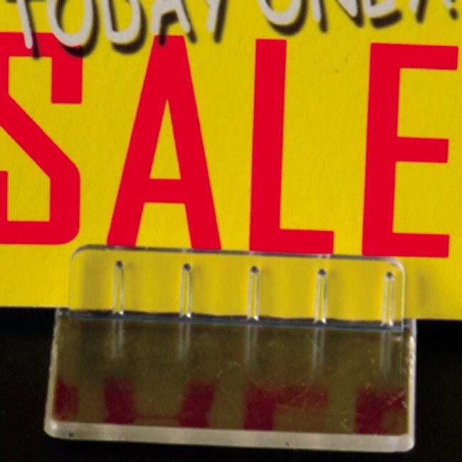 Straight Center Mount Sign/Card Holder