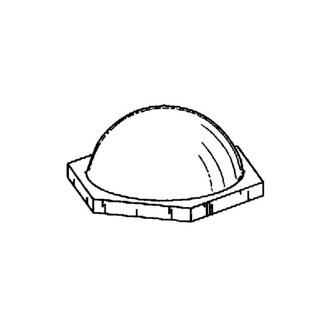 Hexagonal Hemisphere Quiet Clear Series 3M Bumpon .150in H x .433in Dia