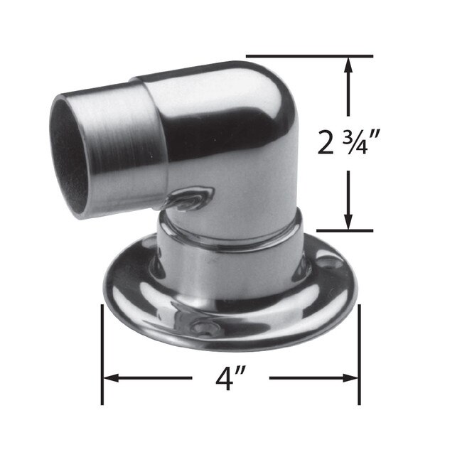 Flush Fitting Wall Return For Railing | SSF2-257-PARENT
