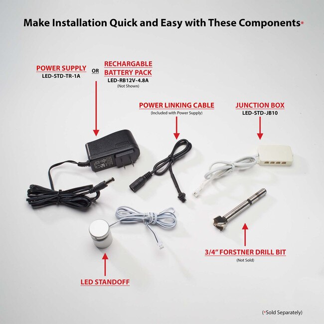 LED Standoff System 1in Dia x 1in Barrel Length | STD-LED-2525