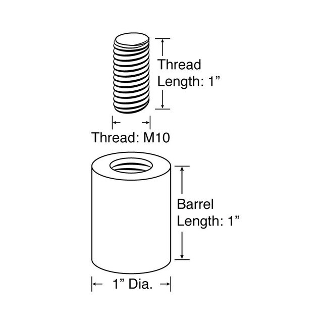 Eco Solid Barrels Series | Easy Fasten Standoff