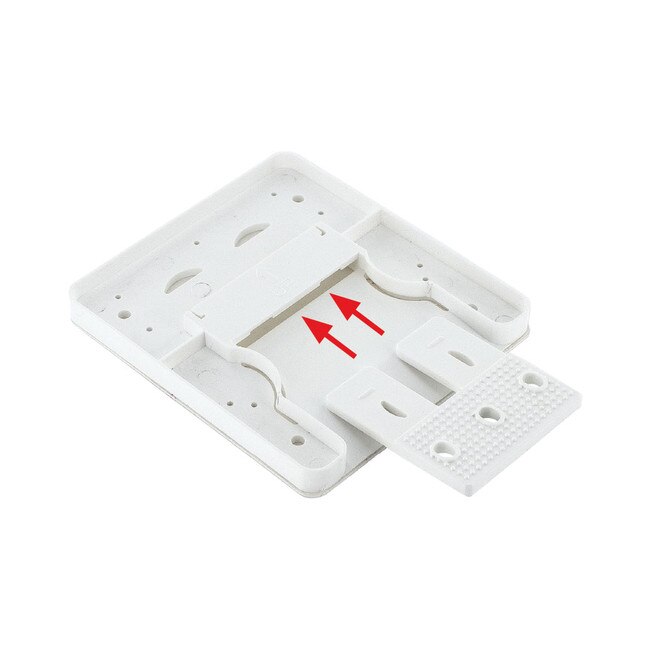 4-1/4in H x 3-7/8in W x 3/8in Proj | White Invisible Panel Fastener ...