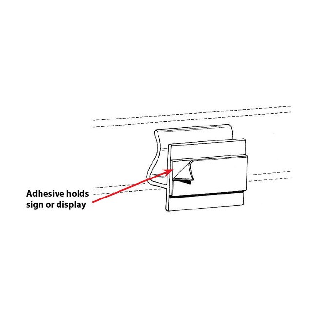 Slatwall Adapter Clip 1" Clip