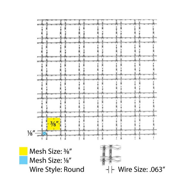 Stainless Steel Wire Mesh Sheet 3ft x 4ft | SWM-28