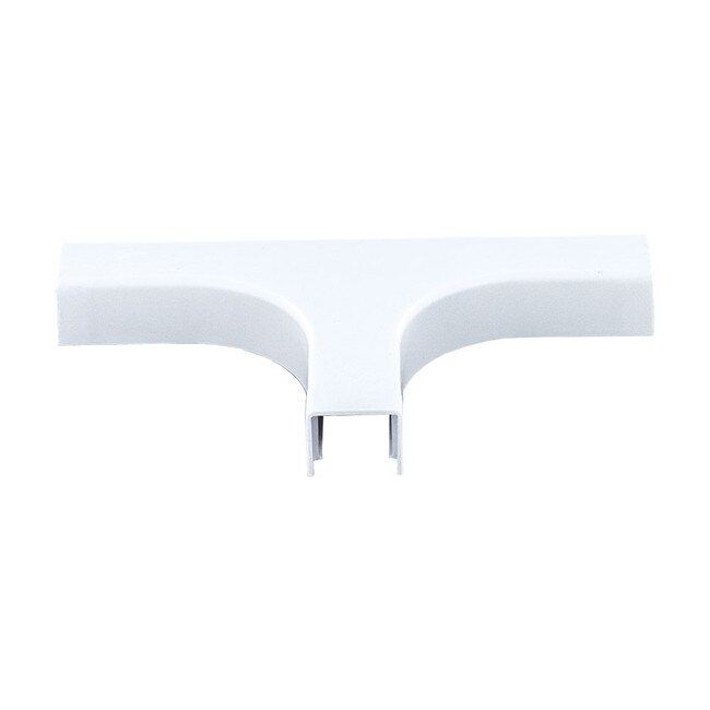 White Plastic Tee Connector for Wire Hider or Snap Latching Duct ...