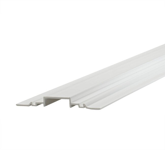 3-1/2" Wide x 1/4" High White PVC T-Bar for Framing and Mounting ...