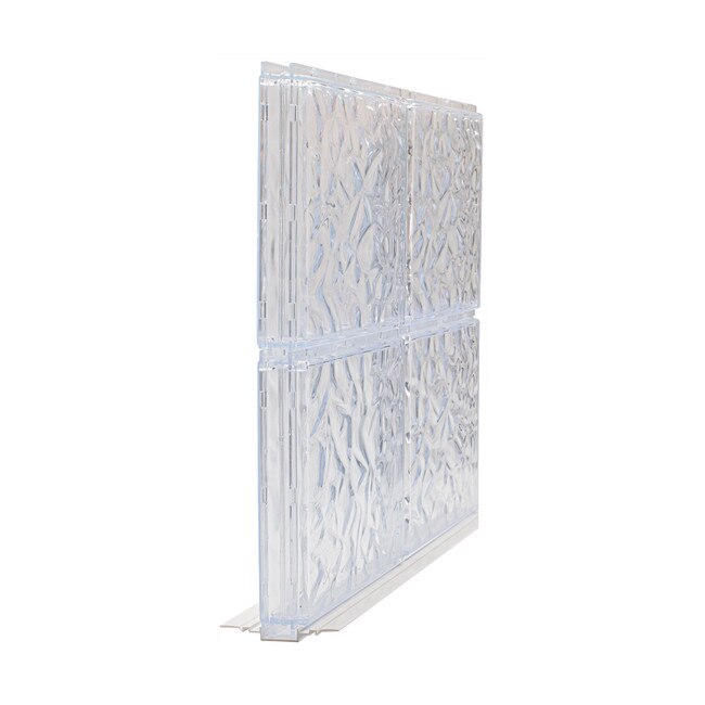 3-1/2" Wide x 1/4" High White PVC T-Bar for Framing and Mounting ...