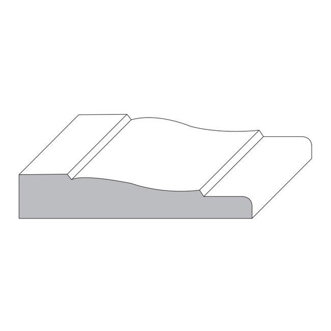 Flexible Custom Moulding 3-1/2in H | T-WM444