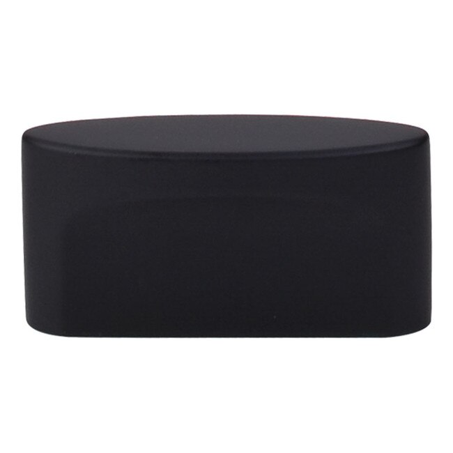 Med. Oval Slot Knob 1 1/2" Cc Flat Black