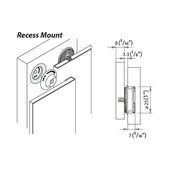 Sugatsune Very Low Profile Clip Set | for Signage and Displays | VL-03