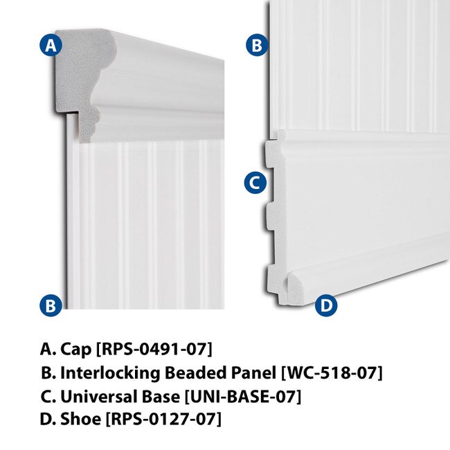 Wainscot Kit 36-7/8in H x 8ft Long | WC-KIT
