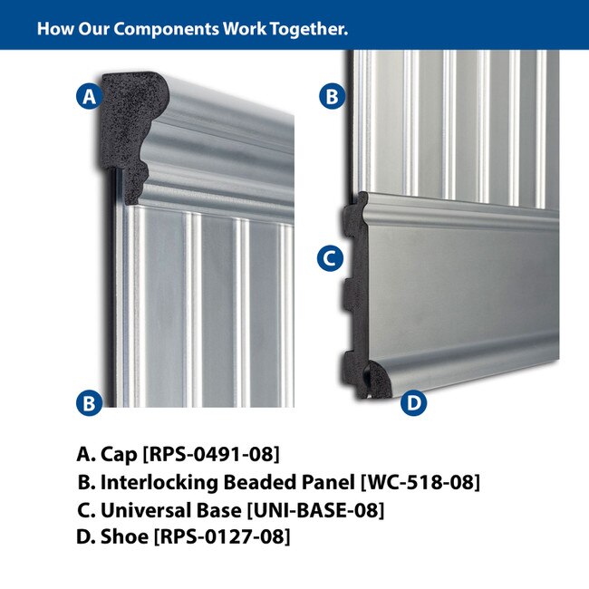 Universal Base 4in W x 5/8in Thick x 8ft Long | UNI-BASE