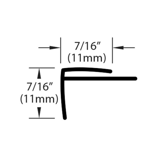 8' Long Vinyl Outside Corner for Wall Coverings