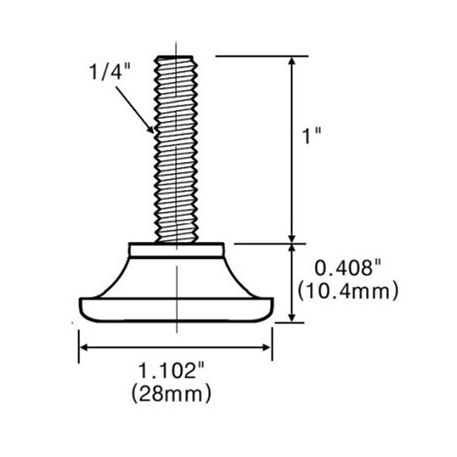 Furniture Leveling Foot Hardware | WINDSOR