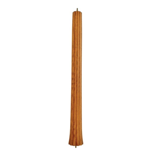 Medium English Solid Red Oak Stanchion Plain Round Base | WS-412