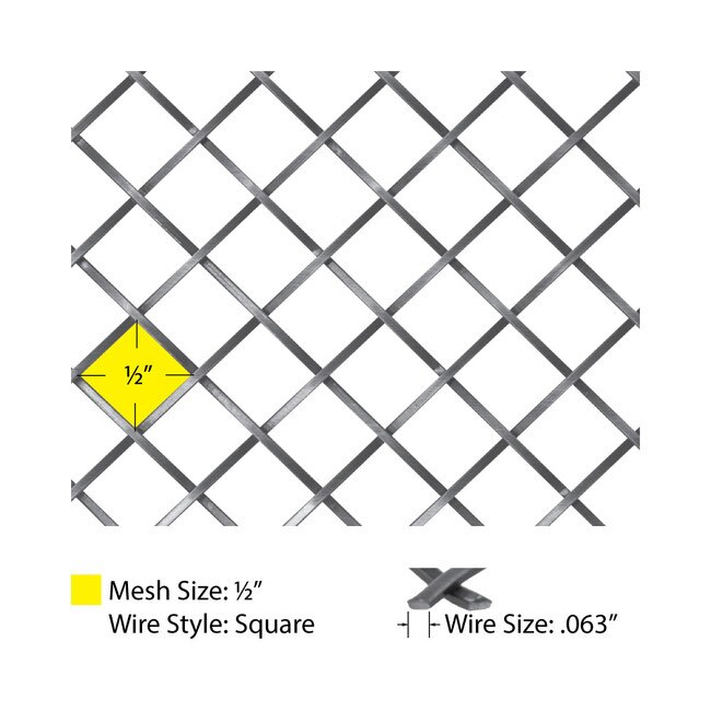 Square Single Crimp | Woven Wire Grille | WWG-CG10 by Kent Design